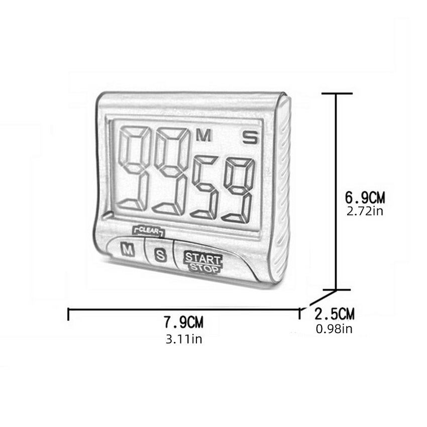FAITH นาฬิกาจับเวลาทำครัวห้องครัวขนาดใหญ่จับเวลาแบบพกพานับถอยหลังตัวจับ ...