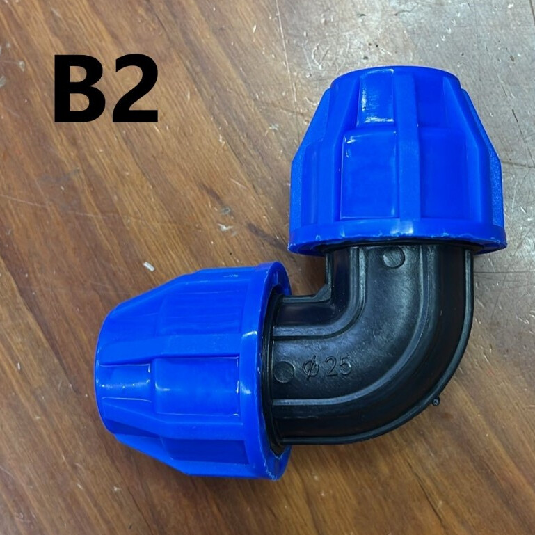 PA New Material HDPE 20mm 25mm 32mm Poly Fitting Poly Pipe Connector ...