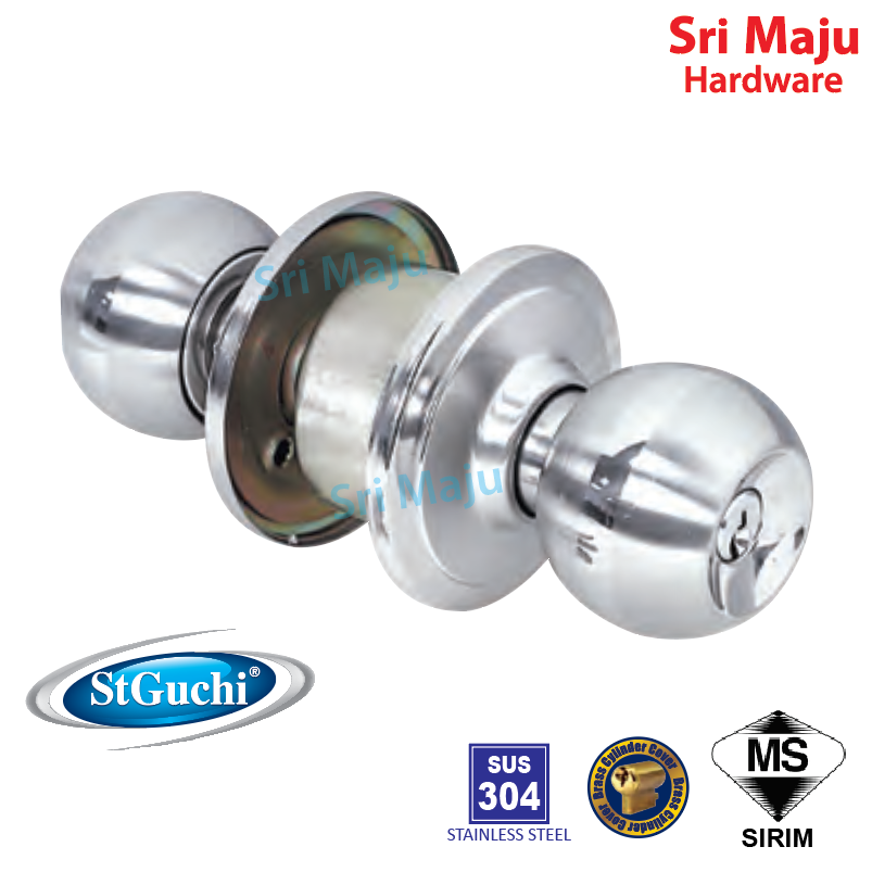 MAJU St Guchi SGCD 36200 SSSP Heavy Duty Cylindrical Cylinder Door Lock ...