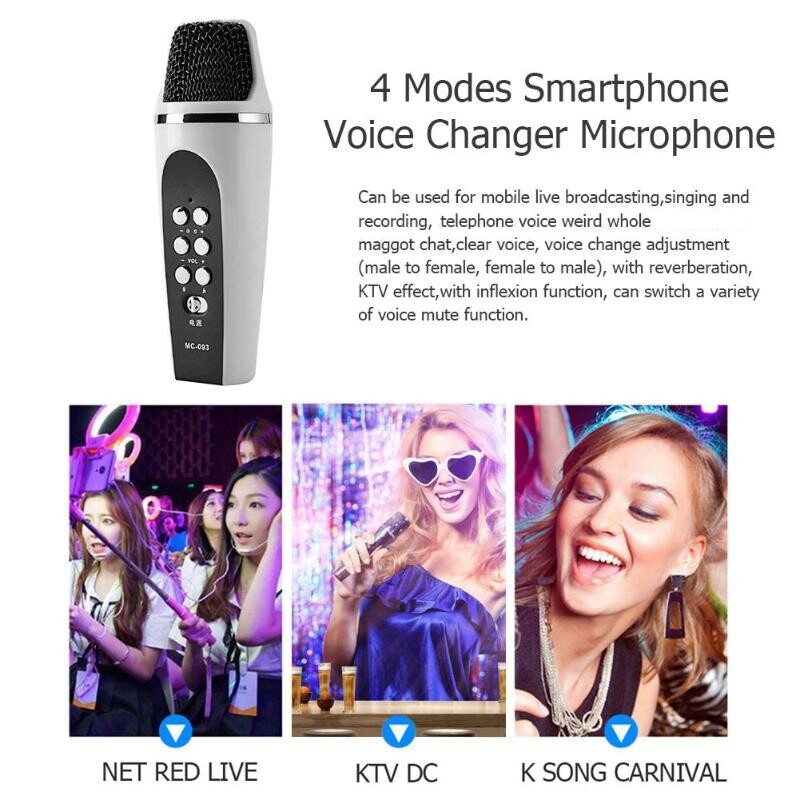 Karaoke Bluetooth Microphone,Wireless Microphone Speaker Rechargeable ...