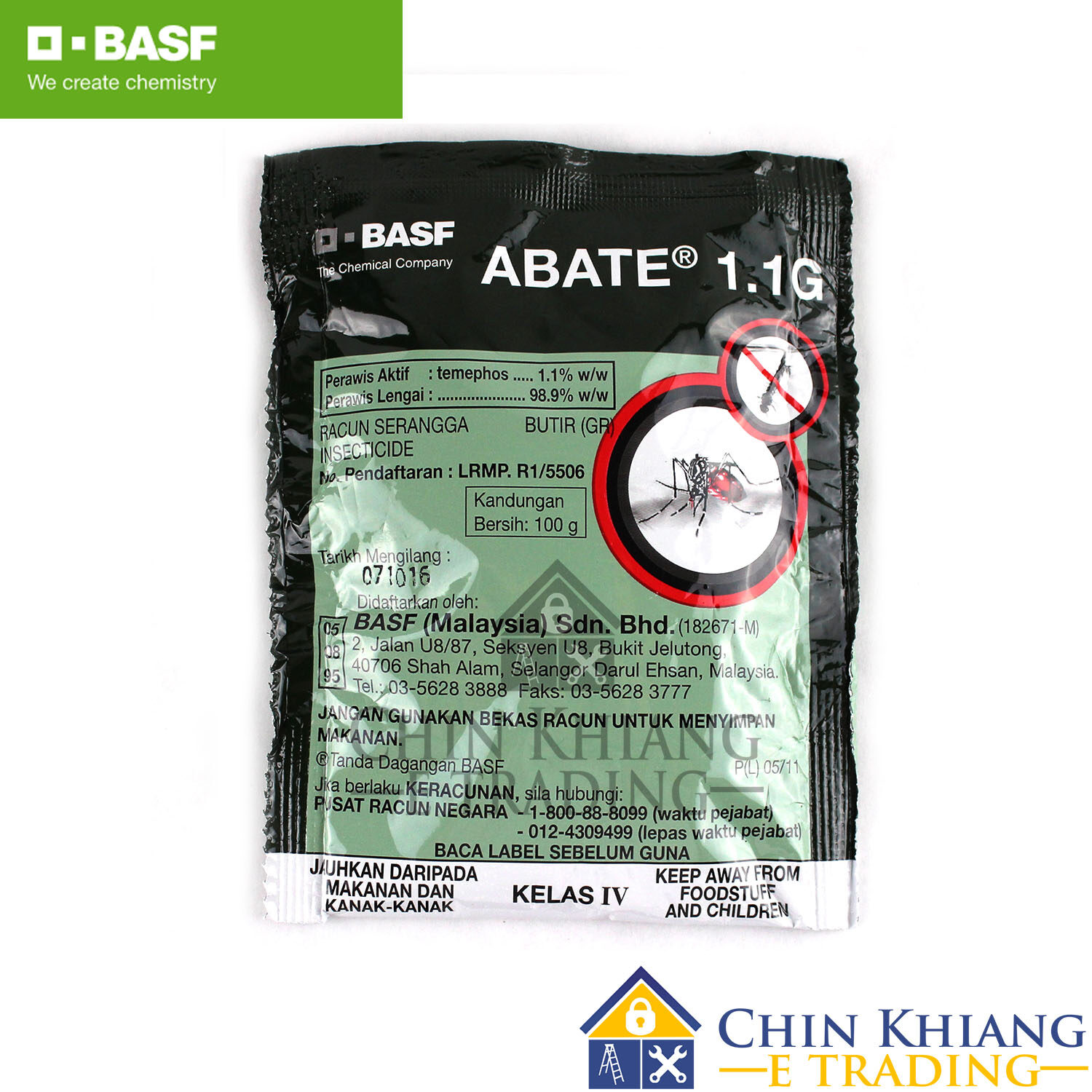 BASF B1100 Abate 1.1G Aedes Mosquito Larvae Killer 1 x 100g | Lazada