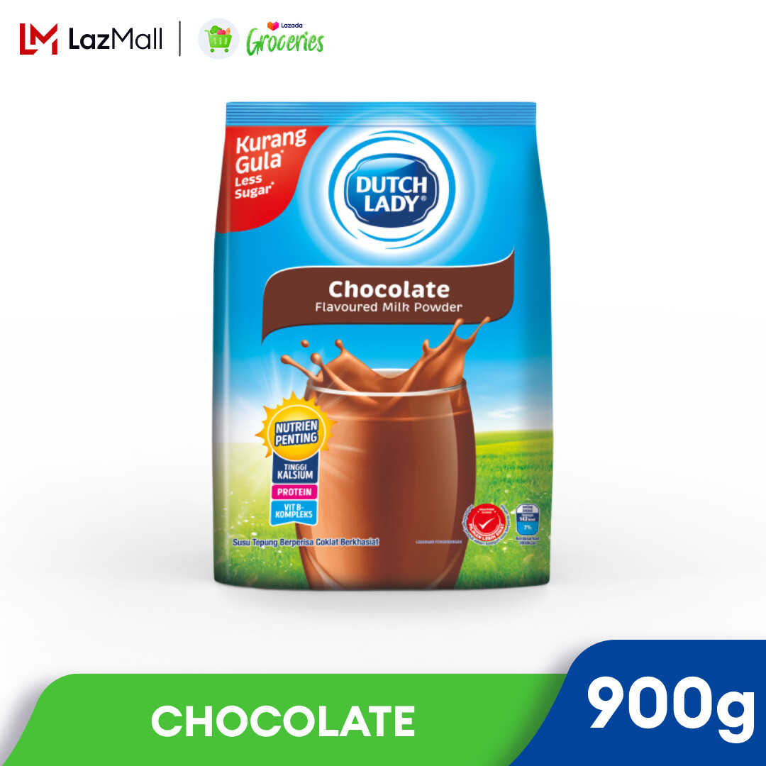 DUTCH LADY MILK POWDER CHOCOLATE POUCH 900G | Lazada