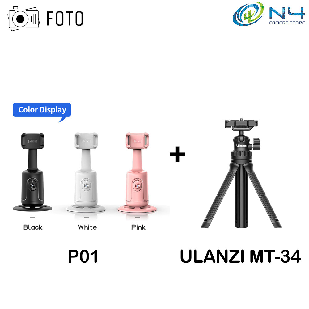 FOTO 360-degree follow-up Auto Face Tracking Gimbal Stabilizer Phone ...