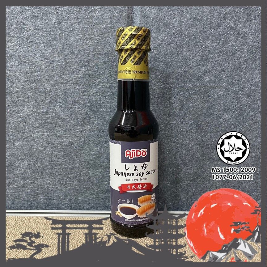HALAL Ajido Japanese Soy Sauce Japanese Shoyu 日式酱油 350gm | Lazada