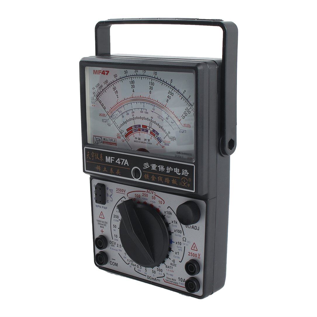 Yktop MF-47Aมัลติมิเตอร์อนาล็อกDC/ACแรงดันไฟฟ้าปัจจุบันMeter batery ...