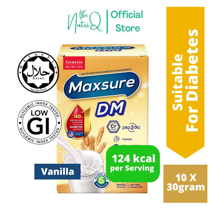 Maxsure Platinum or DM For Diabetes Milk Vanilla 850g Ensure Good ...