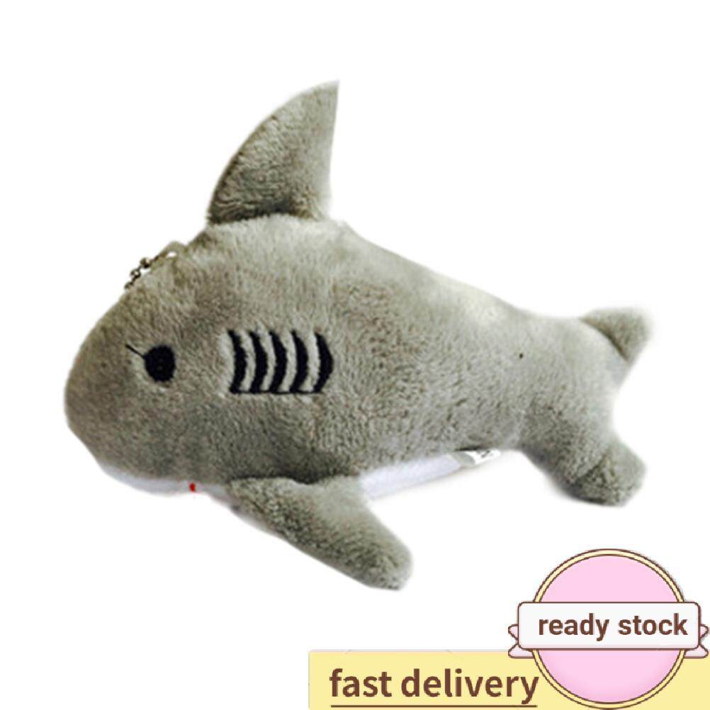Shark Plush Keychain ตุ๊กตาสัตว์พวงกุญแจขนาดเล็ก Shark จี้สำหรับกระเป๋า ...