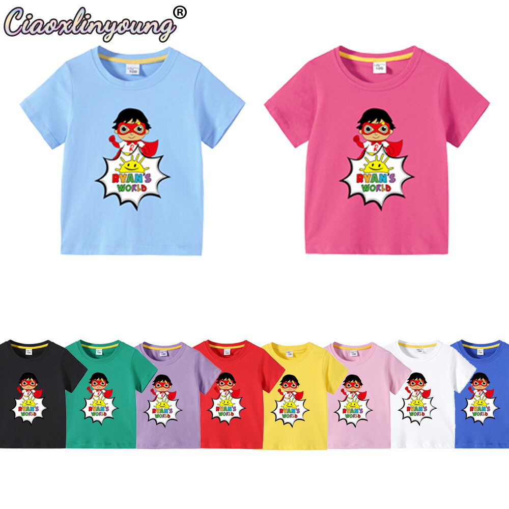 Ciaoxlinyoung Teenage Girls Boys Tshirt Ryan Toys Review Game Cartoon ...