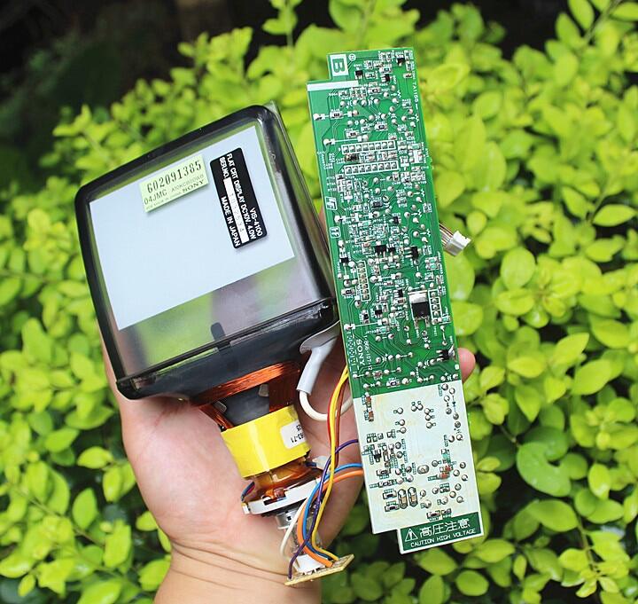 Micro 4" Crt Black And White Monitor Vintage Crt Screen Electronic ...