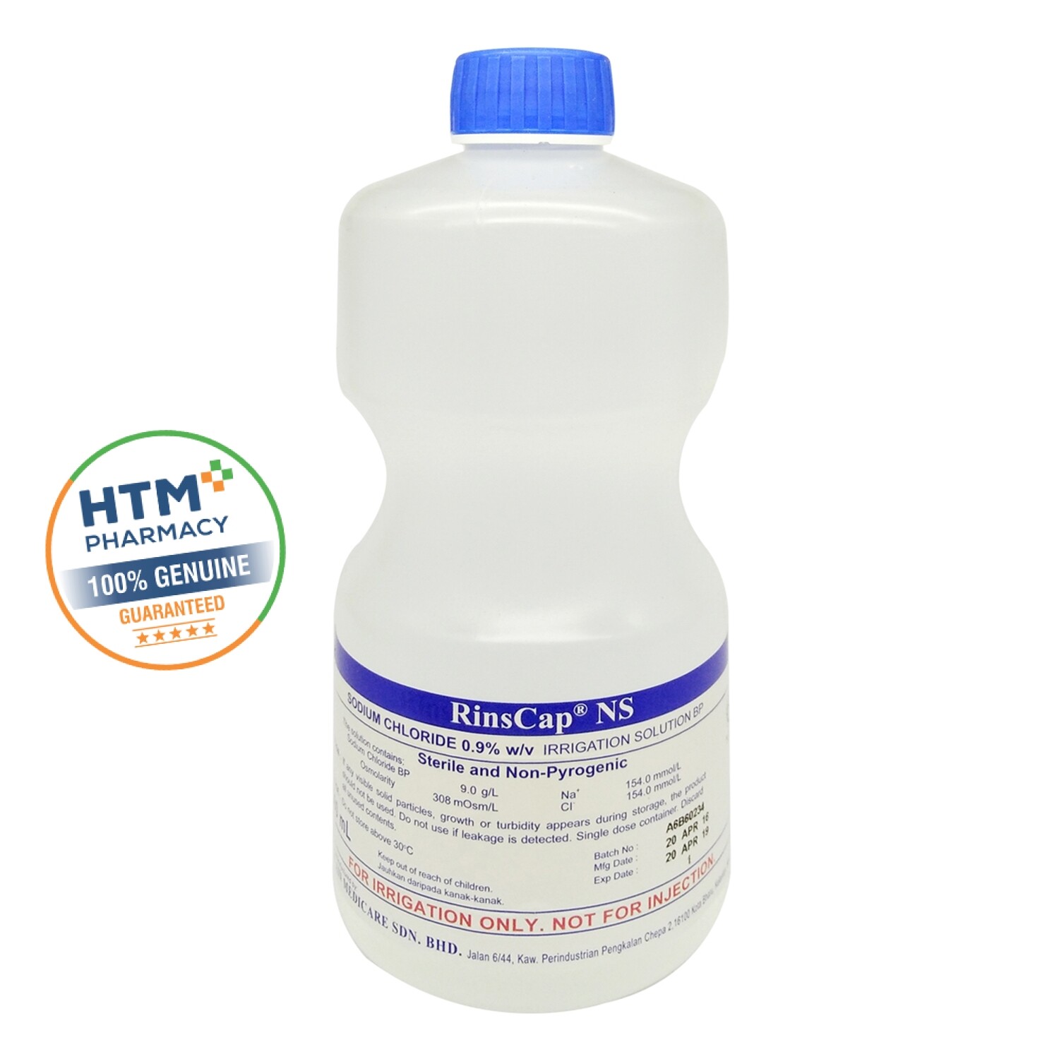 RINSCAP SODIUM CHLORIDE 0.9% IRRIGATION SOLUTION 1L | Lazada