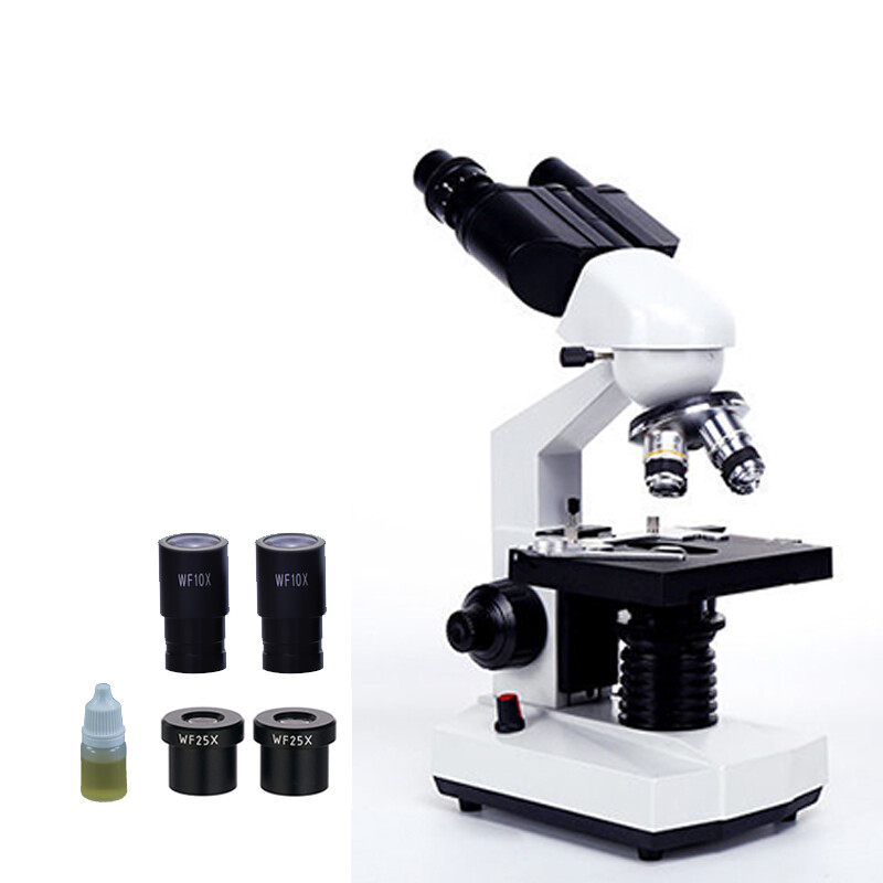 Professional Biological Microscope 40X-2500X LED Digital Binocular ...
