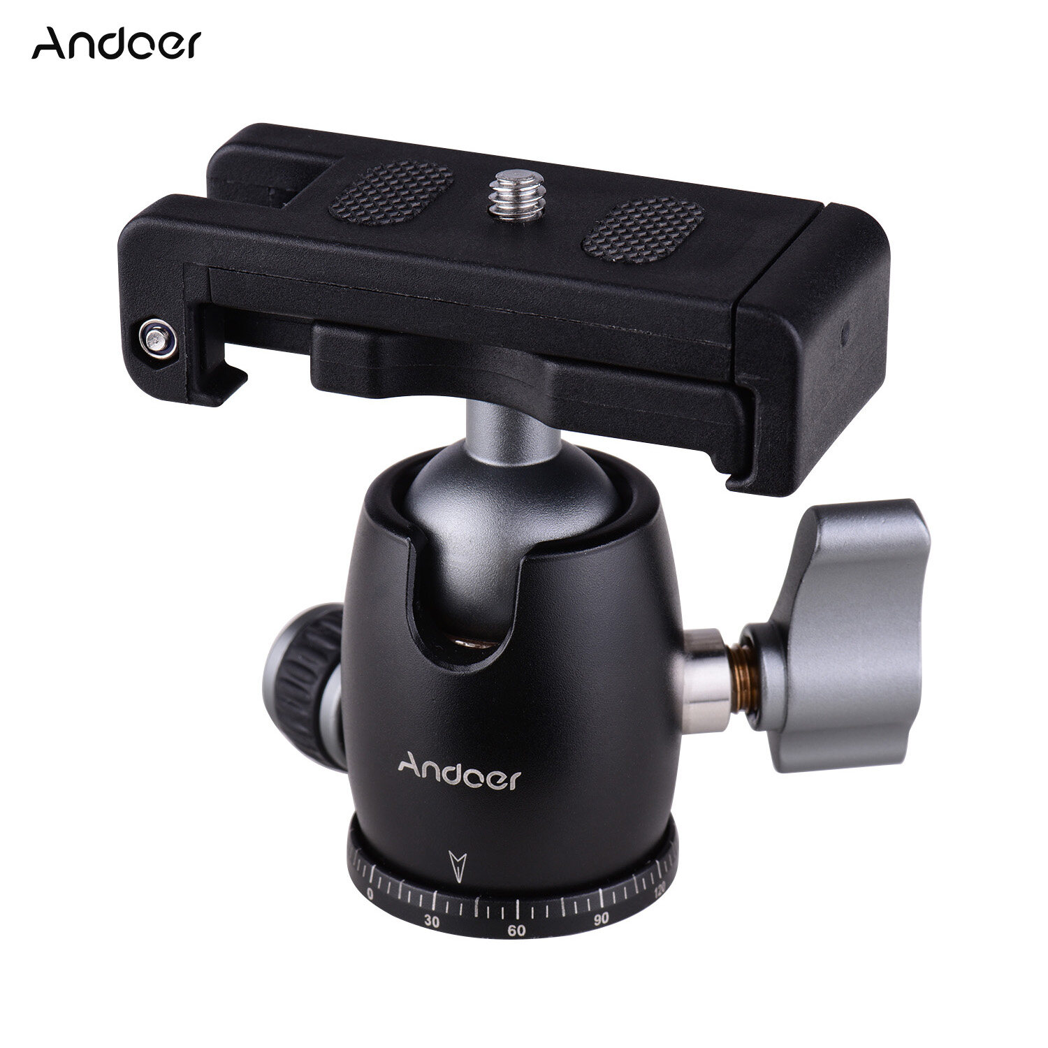 Andoer Tripod Camera Ball Head 360° Swivel Panorama Rotating with ...