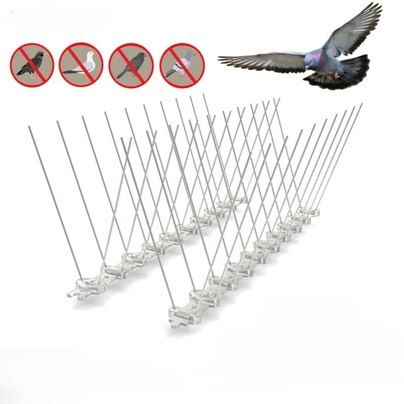 50CM Bird Repellent Mat Spikes Arrow Pigeon Spikes S/Steel Animal ...