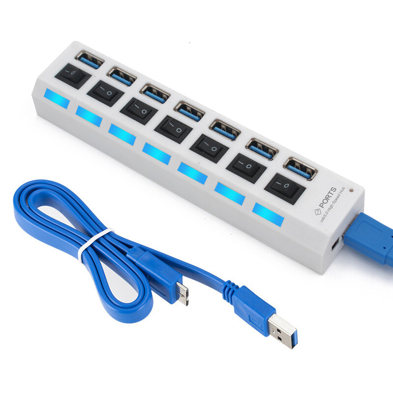 [Local Stock] 4/7 Ports 2.0/3.0 USB Hub Multi USB Splitter ...