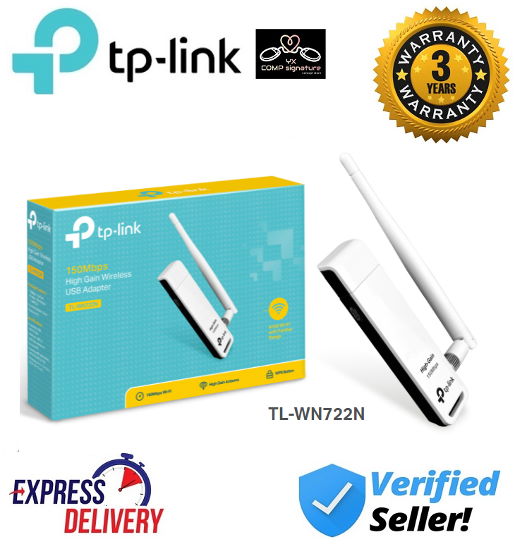 TP-Link TL-WN722N / WN722N 150Mbps High Gain Wireless USB Adapter | Lazada