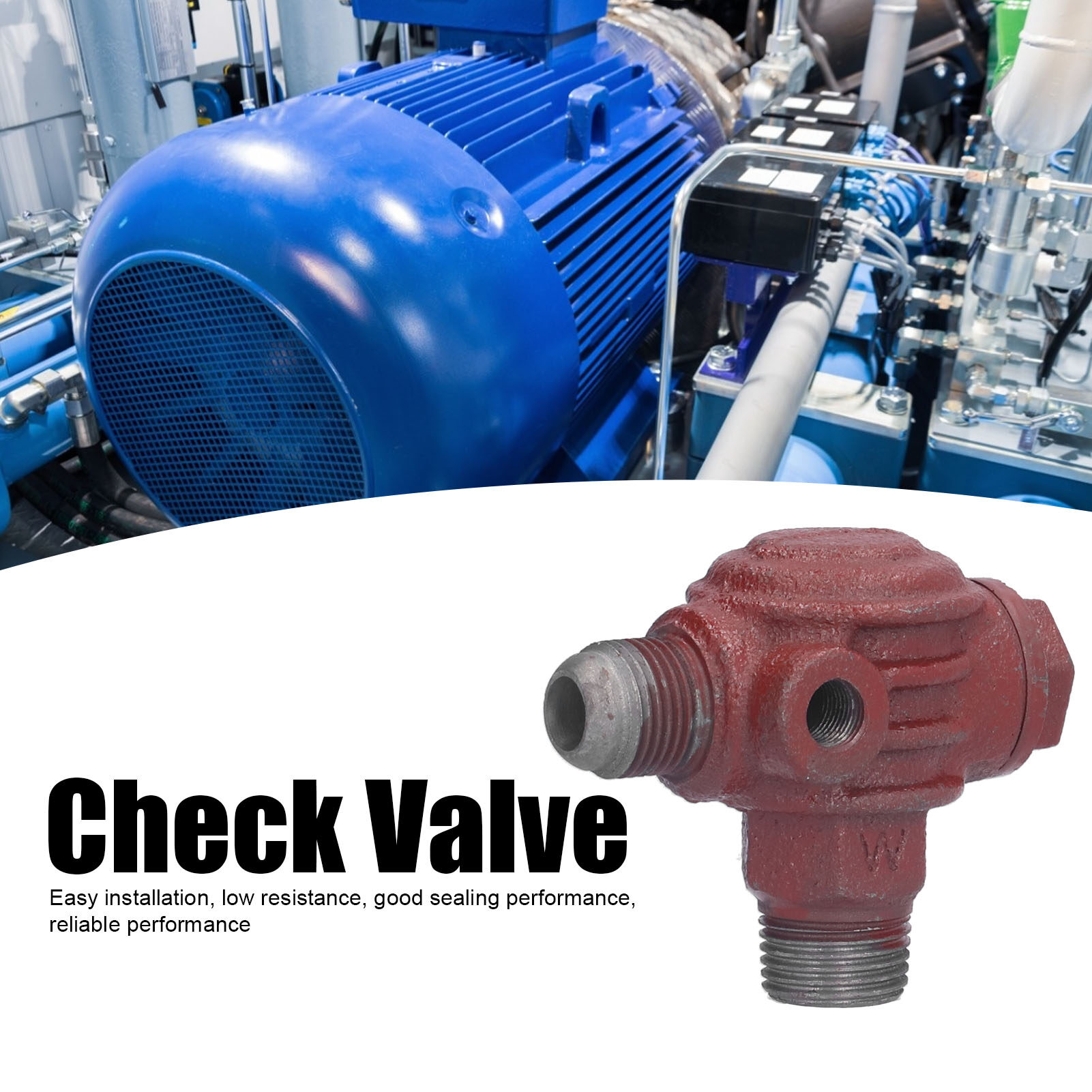 Check Valve 1/2 Inch Cast Iron Unidirectional Piston Type Low ...