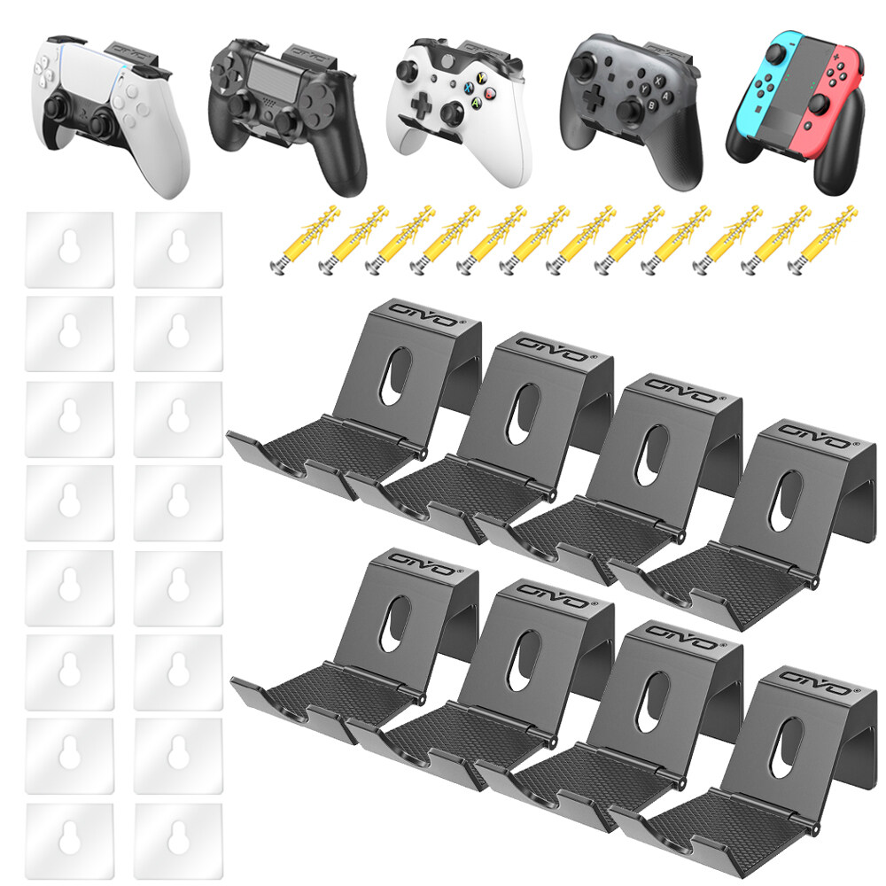 OIVO 4 Pack /8 Pack PS5/PS4 Controller Wall Mout, Universal Controller ...
