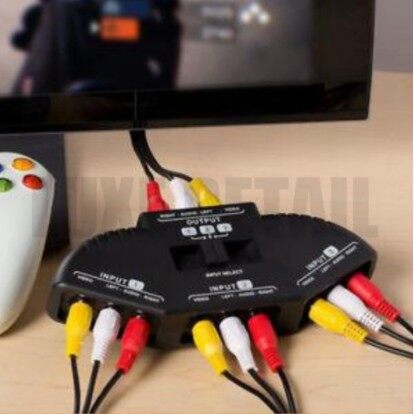 MY WholeSale GAME / DVD AV SELECTOR CHANGER 3 WAY 1 TO 3 RCA CABLE TV ...