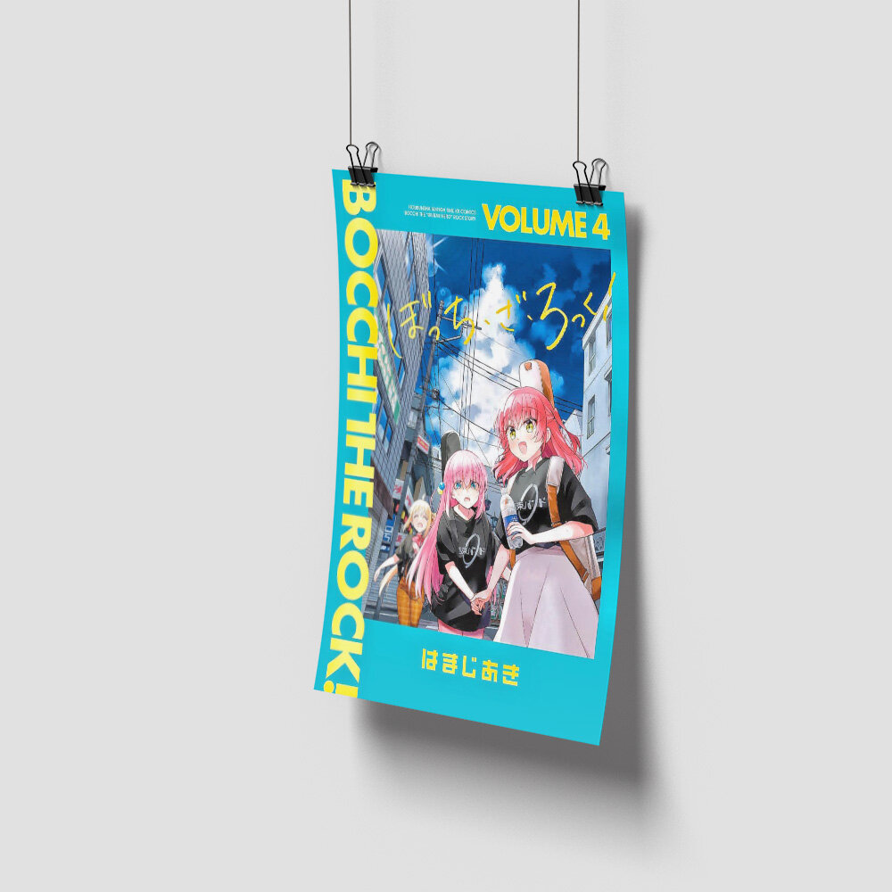 Bocchi the rock anime poster with frame Bocchi the rock โปสเตอร์อะนิเมะ ...