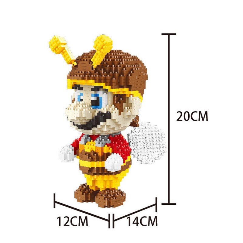Mario Building Blocks Super Mario Model Kids Gift Present Collection ...