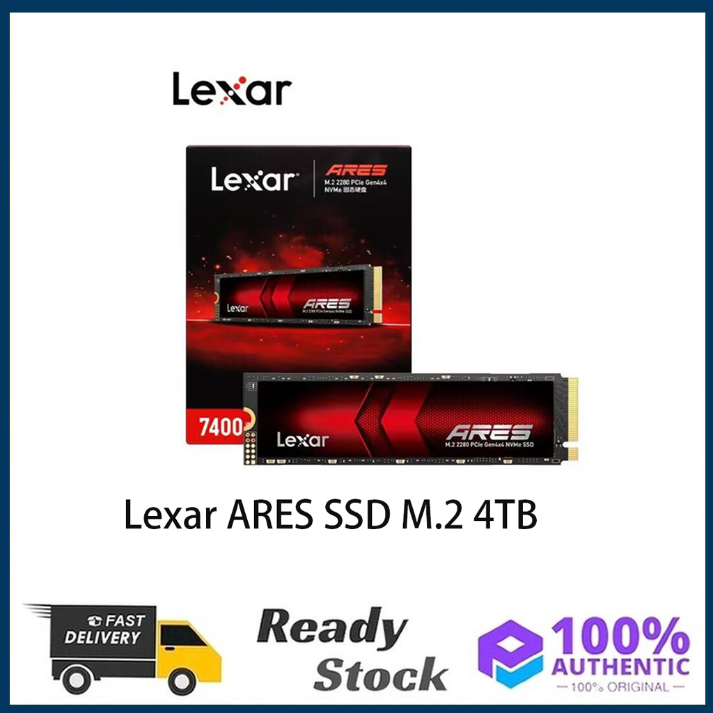 Lexar ARES SSD M.2 2280 PCIe Gen 4.0x4 NVMe Solid State Drive 4tb ...
