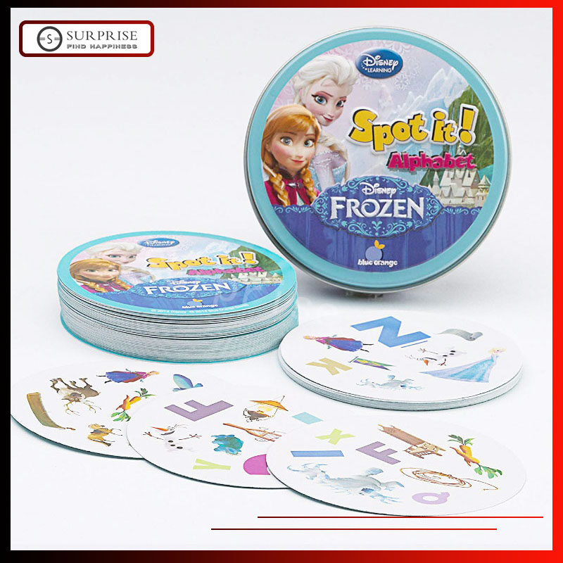 【Surprise】Party Card Game Truly Amazing “Spot It-Alphabet FROZEN ...