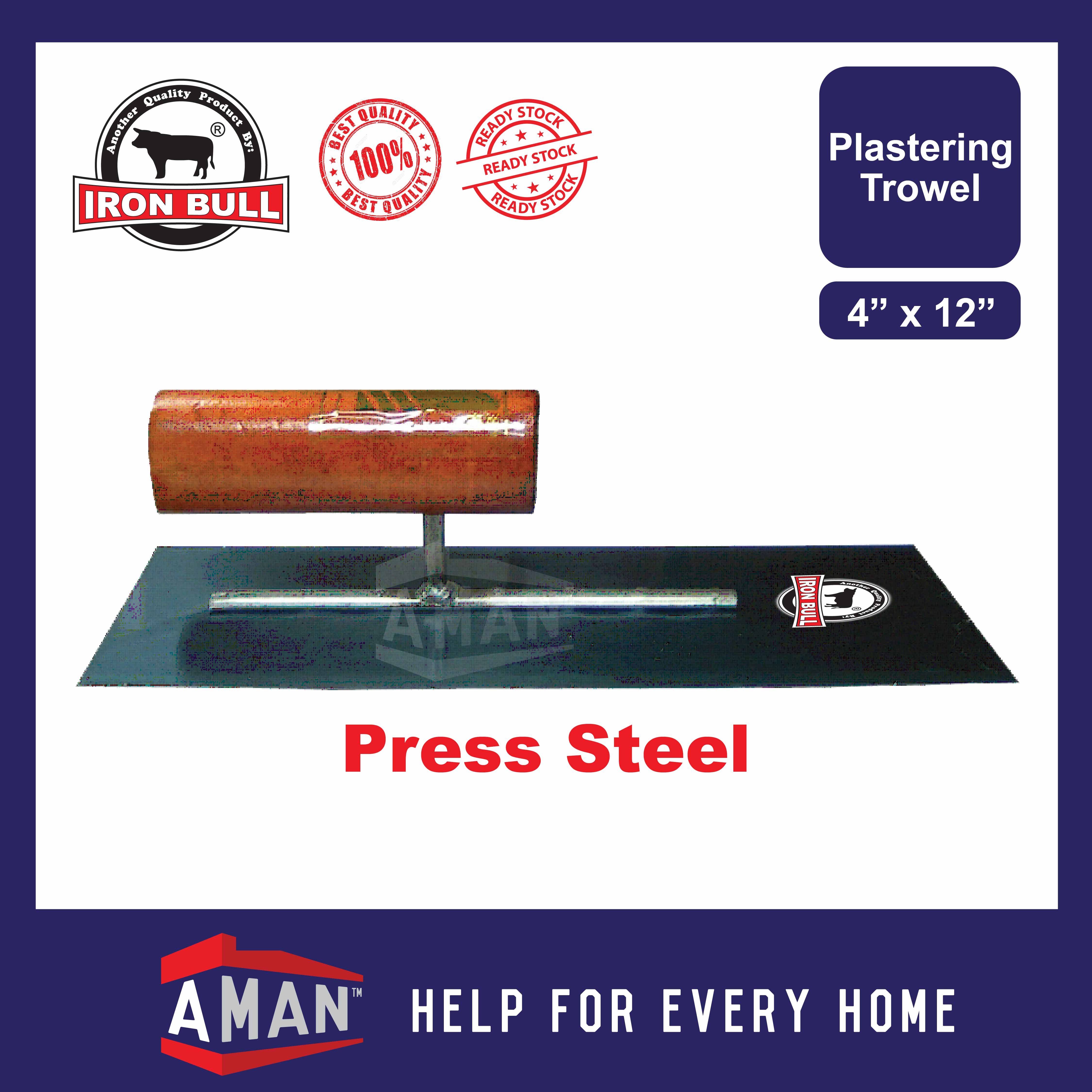 IRON BULL Plastering Trowel Sponge Press Steel Trowel Cement Sponge ...