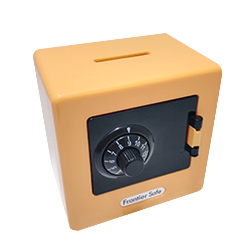 Mini Money Boxes Combination Lock Change Coin Saving Banknote Cash ...
