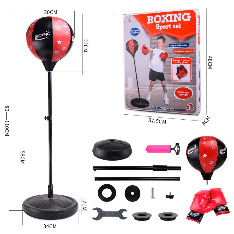 Punch Exercise Sports Set With Gloves KidsHobby Kids Punching Bag ...
