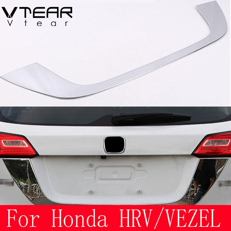 For Honda HRV HR-V Vezel 2021 2022 Exterior ABS Carbon Fiber Rear Door ...