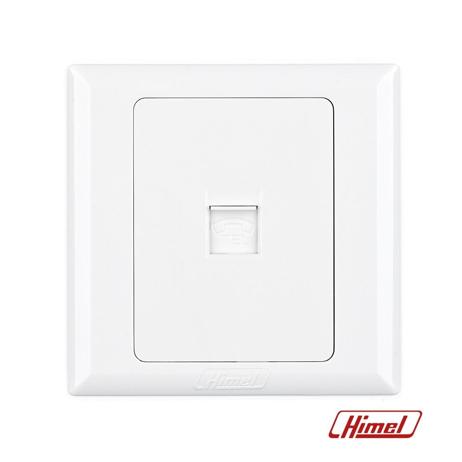 Himel Advance Series 1G RJ11 Telephone Socket White [HWDA1TS] | Lazada