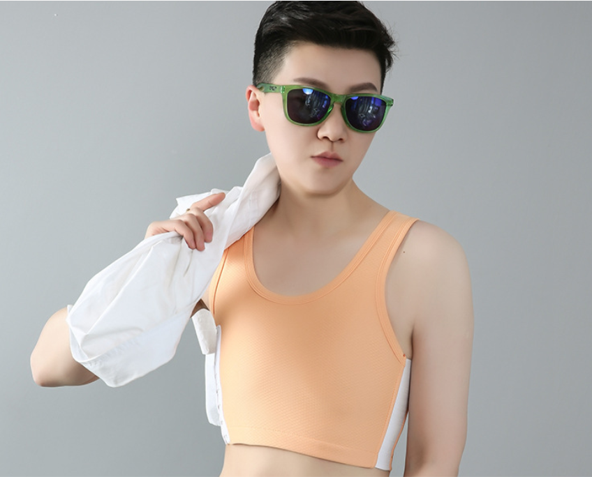 Janest ผู้หญิง Tomboy FTM ขวาหัวเข็มขัดปิด Elastic Chest Binder Tank Top Binders สำหรับ Tomboy ...