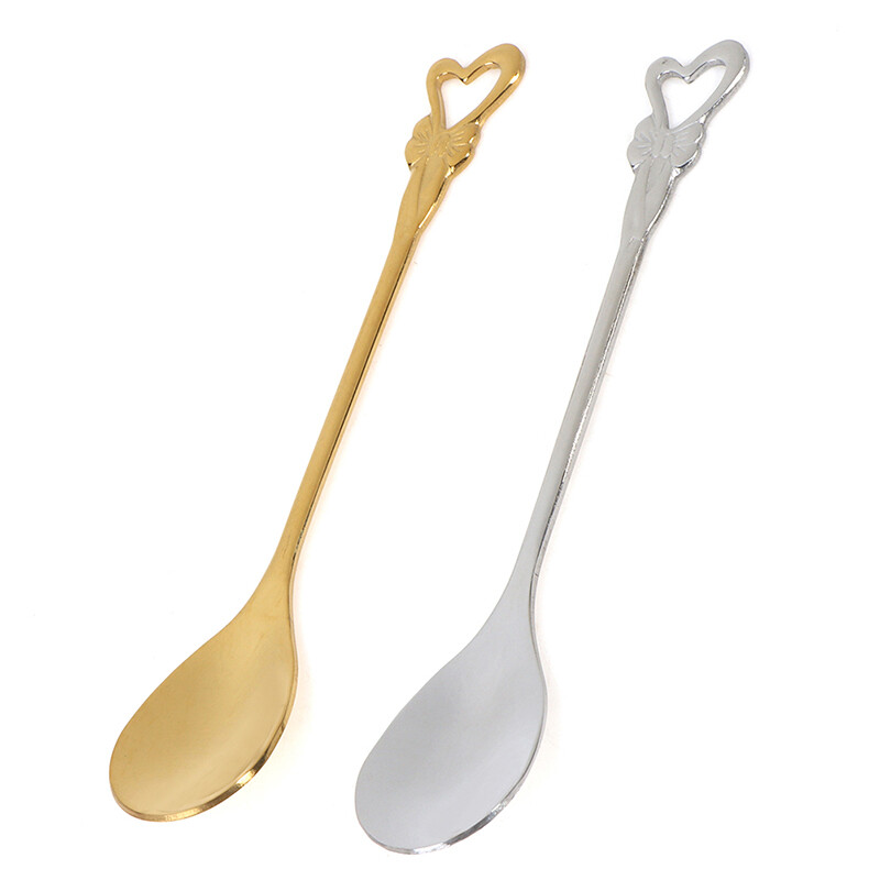 CK Love Shape Handle Stainless Steel Coffee Mini Ice Cream Dessert ...