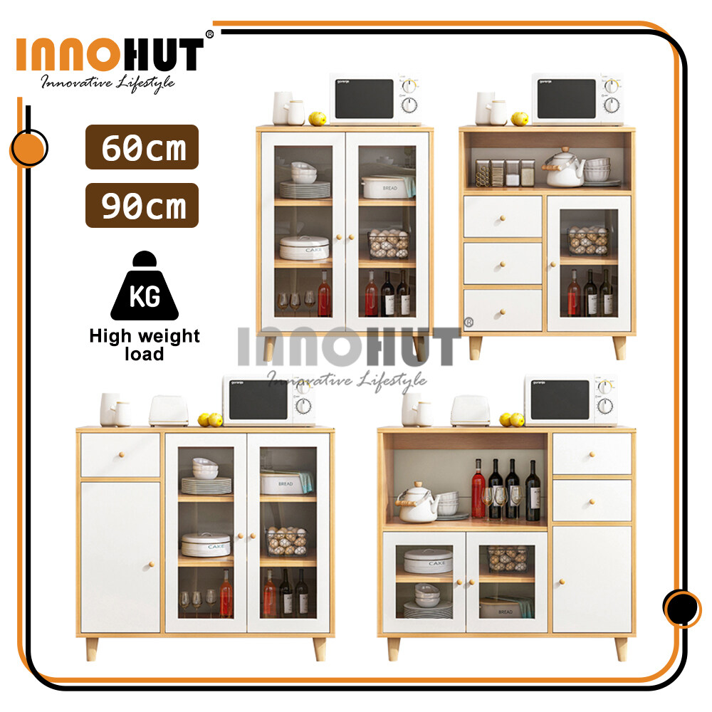 Innohut Multilayer Modern Wooden Shelf Wooden Cupboard Large Storage ...