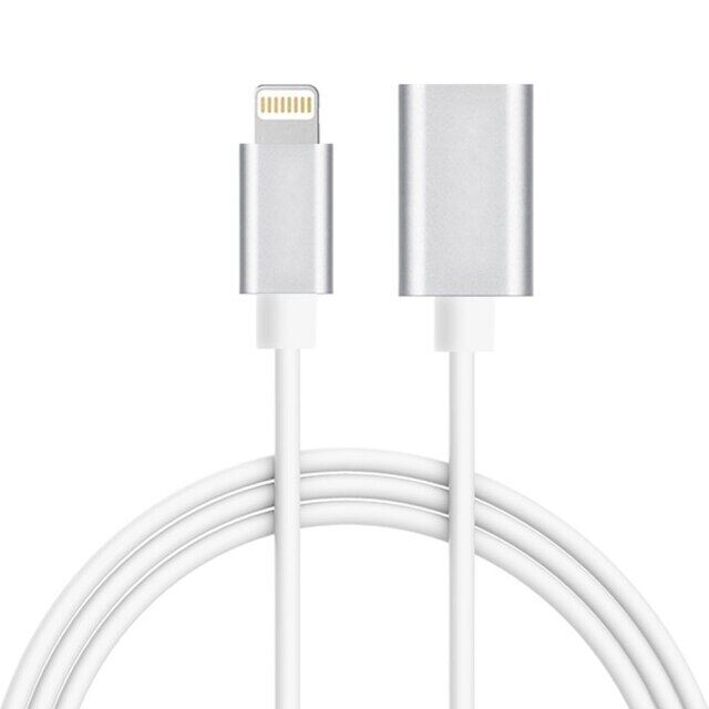 8Pin Extension Cable Male to Female Interface TPE Extender for iPhone ...