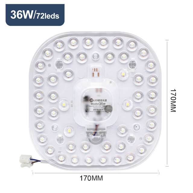 โคมไฟ LED MODUL Lampu แผงไฟเพดาน36W 24W 18W ประหยัดพลังงาน220V แผงโคม ...