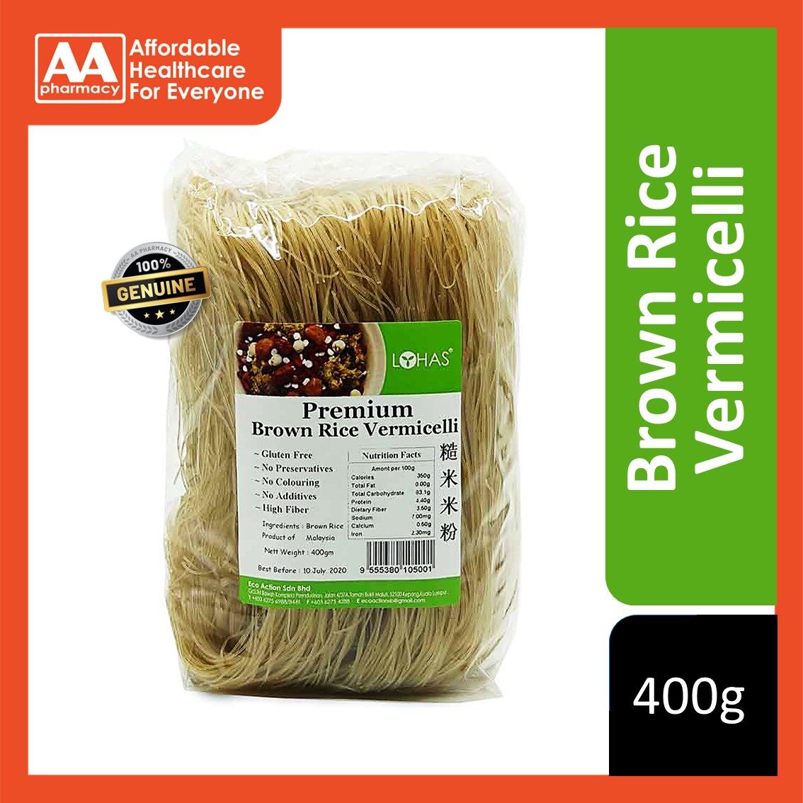 Lohas Premium Brown Rice Vermicelli 400gm | Lazada