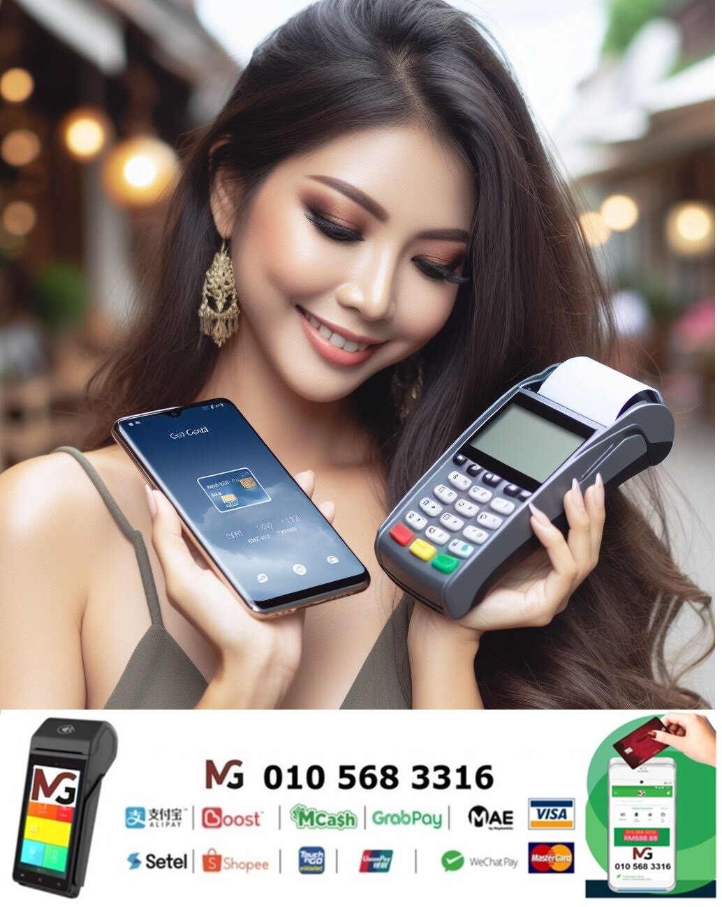 Apply Credit Card Machine 申请刷卡机 Mohon Kad Mesin | Lazada