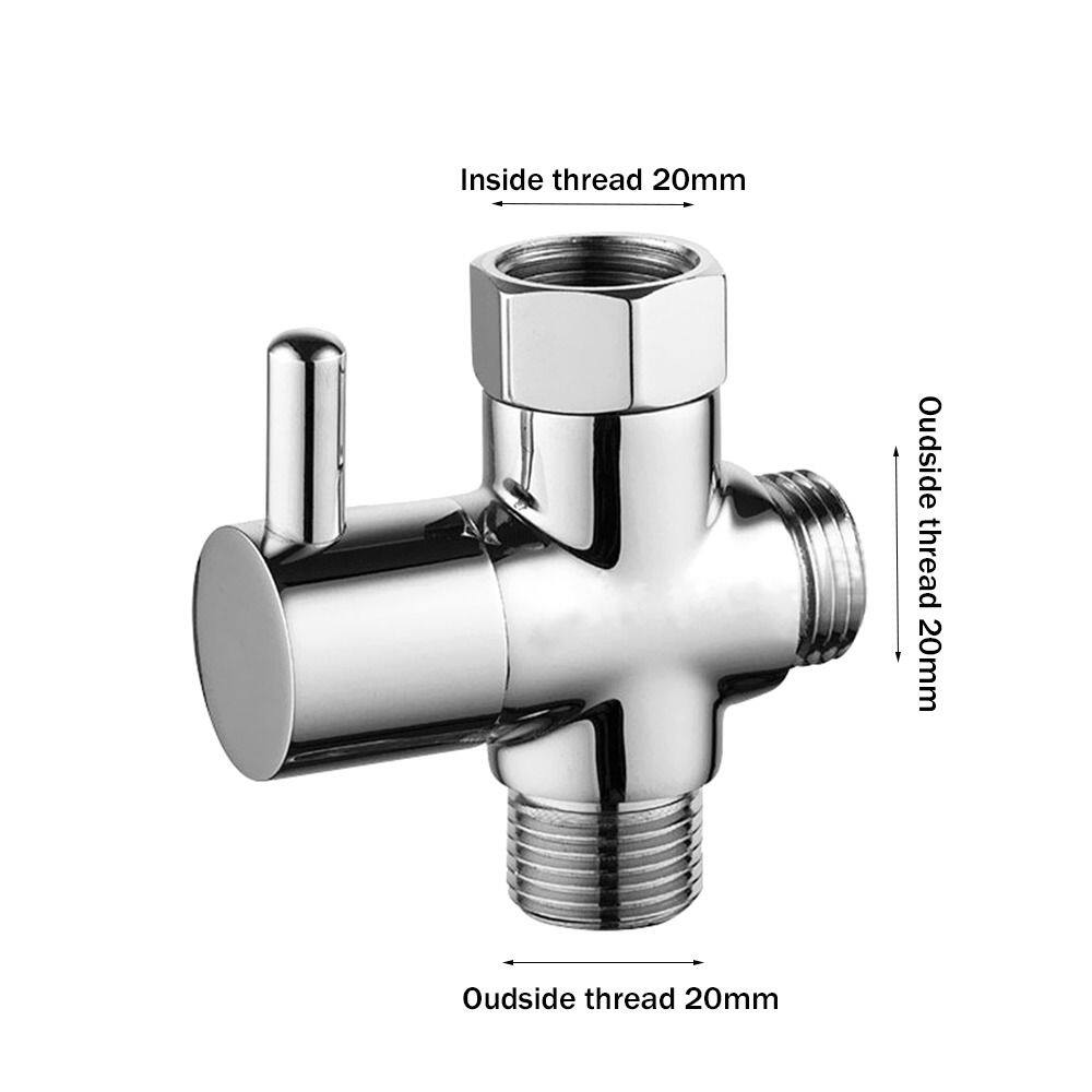 ABS Diverter Valve 3 way Water Separator Shower Tee Adapter Adjustable ...