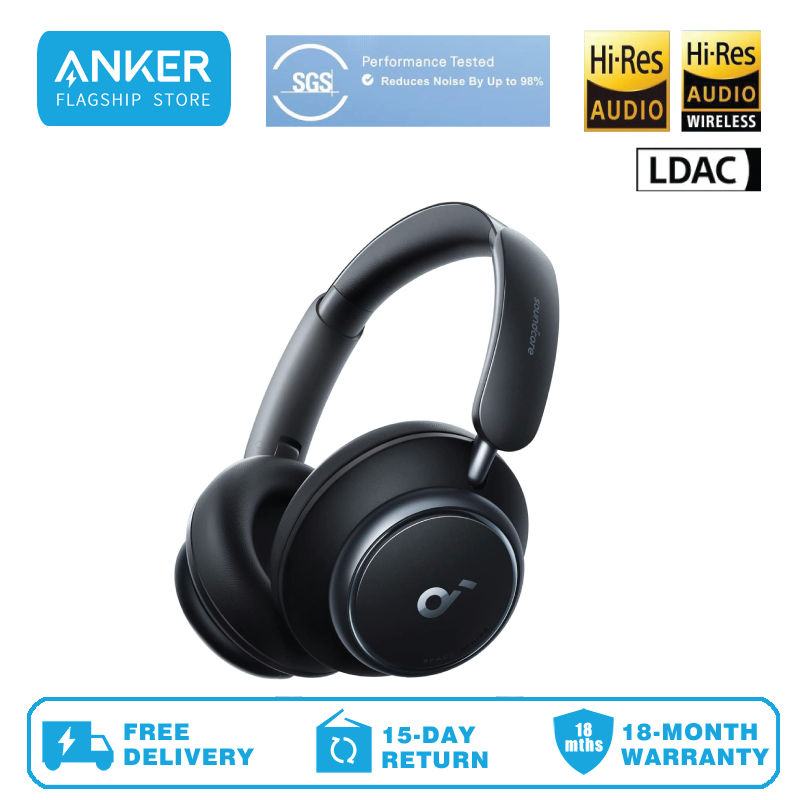 Anker A3040 Soundcore Space Q45 Adaptive Noise Cancelling Headphones, Reduce Noise by Up to 98% ...