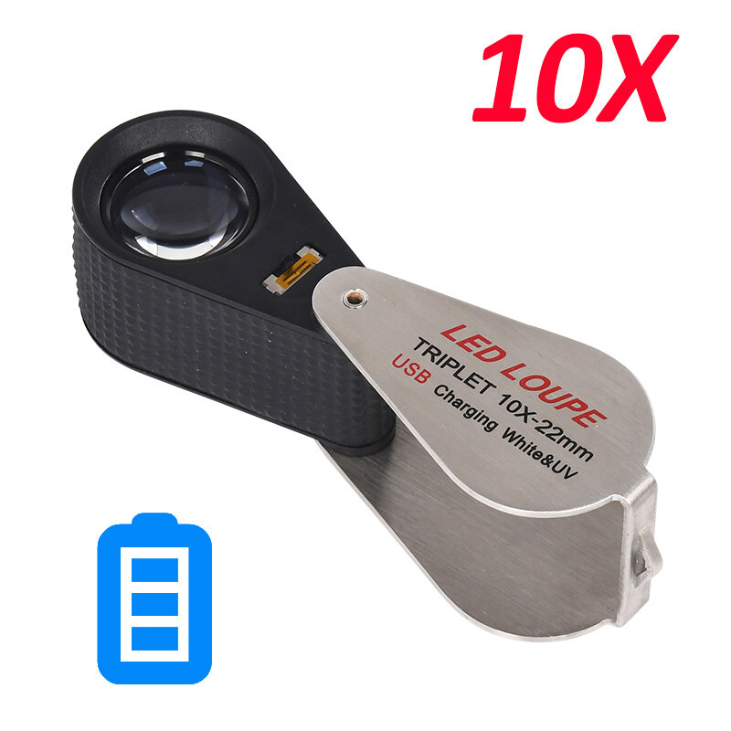 10X 20X 30X 40X Magnifier Loupe Antique Magnifier Banknote Verification ...