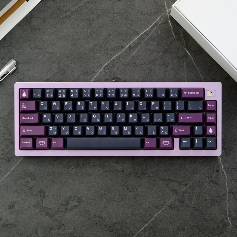 GMK Black Lotus keycap 129 Keys Cherry Profile PBT Five-Sided ...