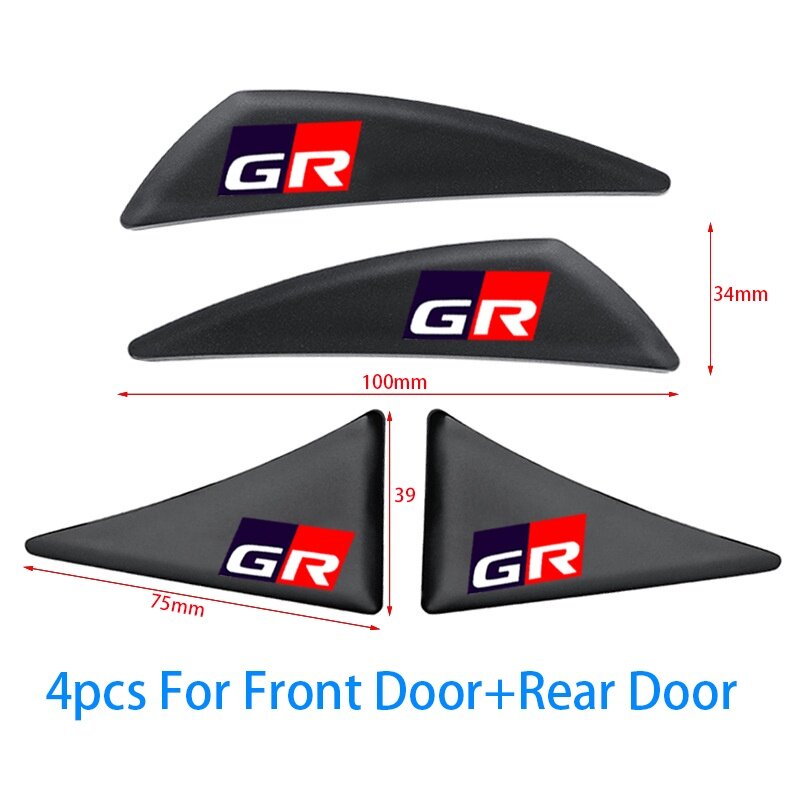 LAIFU GR Gazoo Racing Car Door Edge Anti Scratch Collision（Thickening ...
