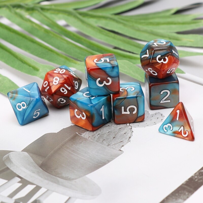 Nachen66 11 ชิ้น D4 D6 D8 D10 D12 D20 ลูกเต๋าด้านสำหรับ RPG DND D & D ...