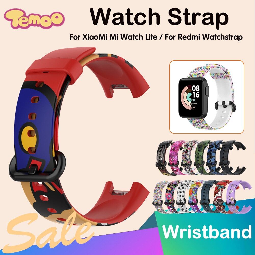 Temoo สายรัดซิลิโคนสำหรับ Xiaomi Mi Watch Lite Redmi Watchstrap สมาร์ท