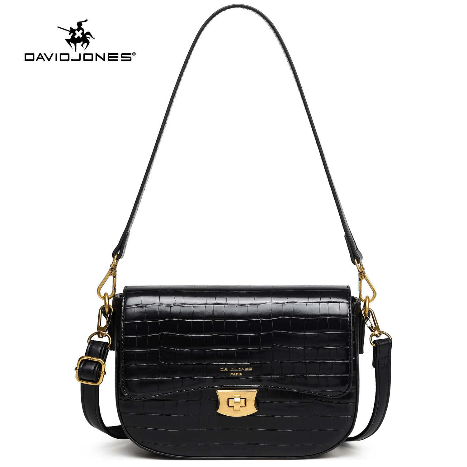 David Jones ปารีสกระเป๋าหนัง Pu สะพายไหล่สำหรับผู้หญิงถุงสะพายข้างของผู้หญิง - David Jones Paris ...