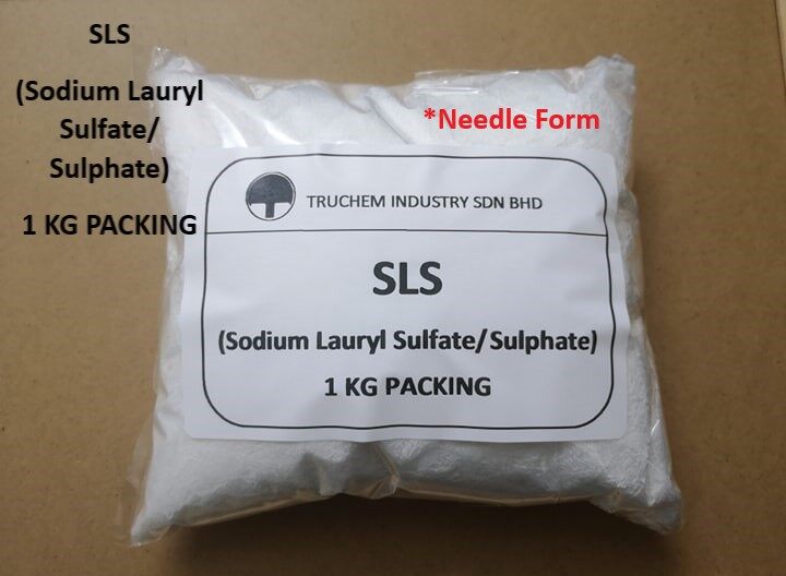 1KG SLS Sodium Lauryl Sulfate/Sulphate Surfactant Needle Form Chemical ...