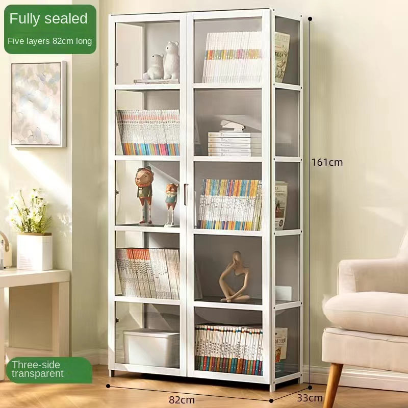 Bookcase simple floor bookcase wall shelf children multi-function storage cabinet living room ...