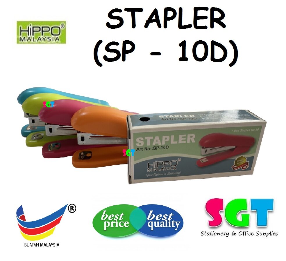 HIPPO Stapler ( SP-10D ) - Random Colour | Lazada