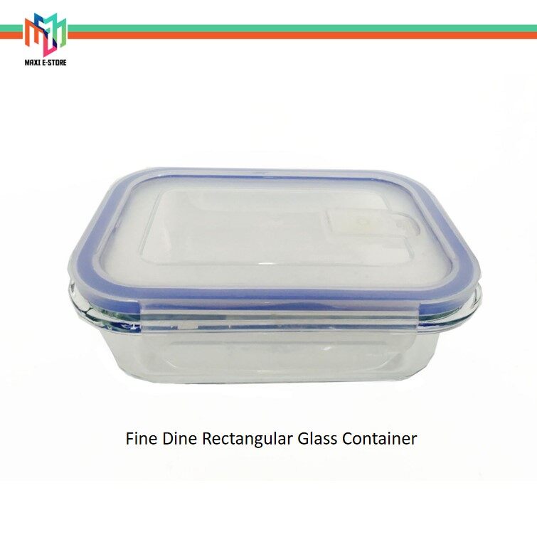 FINE DINE RECTANGULAR GLASS CONTAINER | Lazada